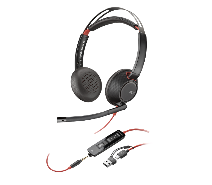 Poly Blackwire C5220 duo USB-C/A adapter | Headsets.nl